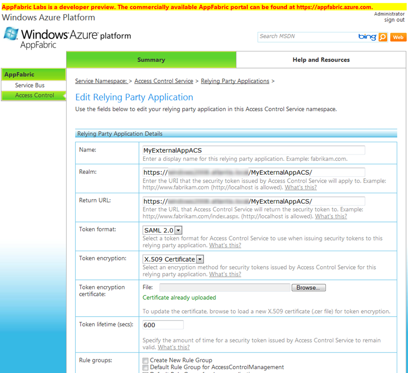 Simplified access control using Windows Azure AppFabric Labs - Maarten Balliauw {blog}